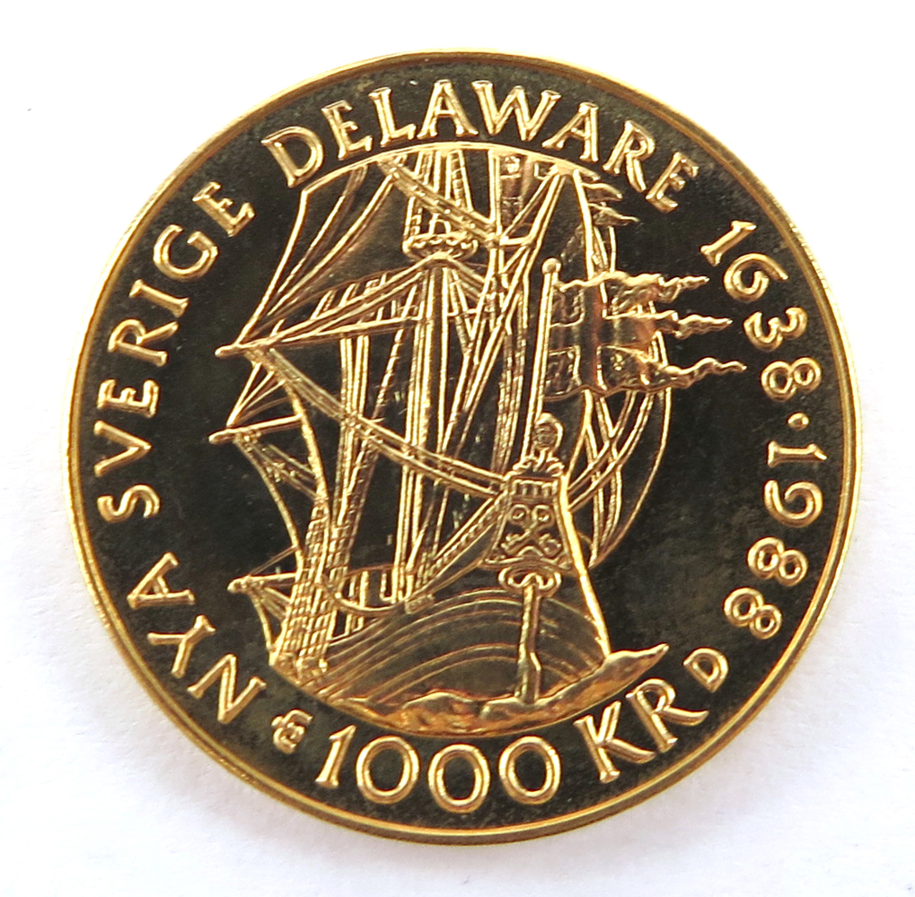 Guld/jubileumsmynt, 1000 kronor, Carl XV… | Auktion.se